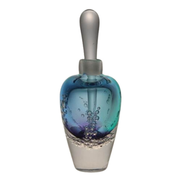 Mini Slender Multicolor Blue Perfume Bottle - An American Craftsman