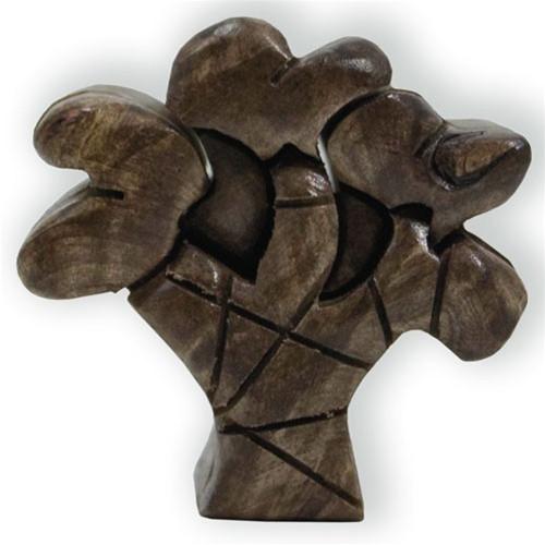 Buckeye Natural Edge Tree Key Puzzle Box - An American Craftsman