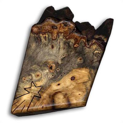 Buckeye Natural Edge Shooting Star Key Puzzle Box - An American Craftsman