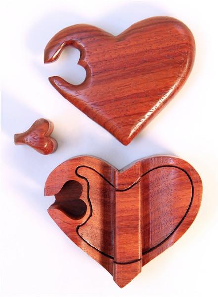 Heart Puzzle Box - An American Craftsman