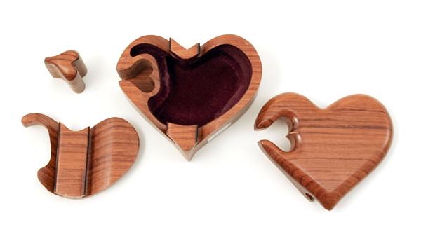 Heart Puzzle Box - An American Craftsman