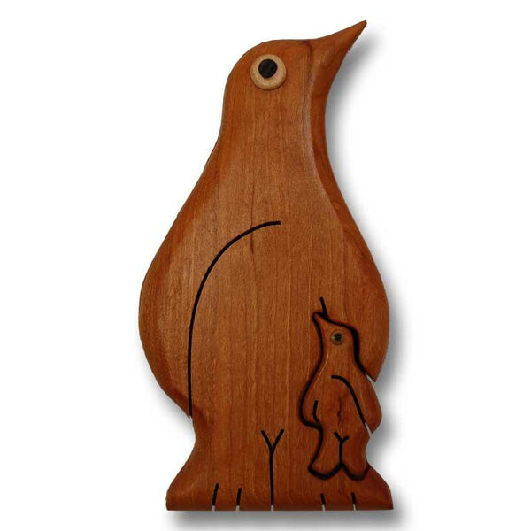 Animal Shaped boxes Tagged "Penguin Puzzle Box" - An American Craftsman